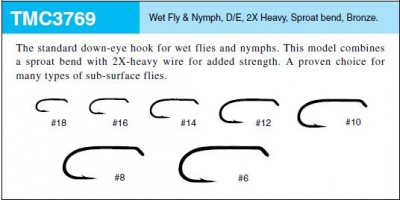 Tiemco TMC Fly Hooks 3769 Pkt20 - Shooters World Gore